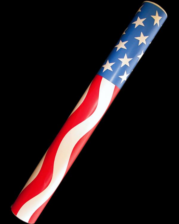 LED American Flag Baton 16″ – Race Track Wholesale