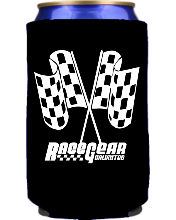 Can Cooler w/Checkered Flag 12oz. – Race Track Wholesale