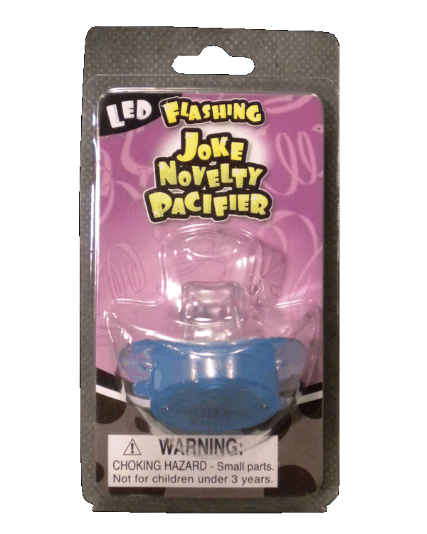 Flashing Light Up Toy Pacifier – Race Track Wholesale