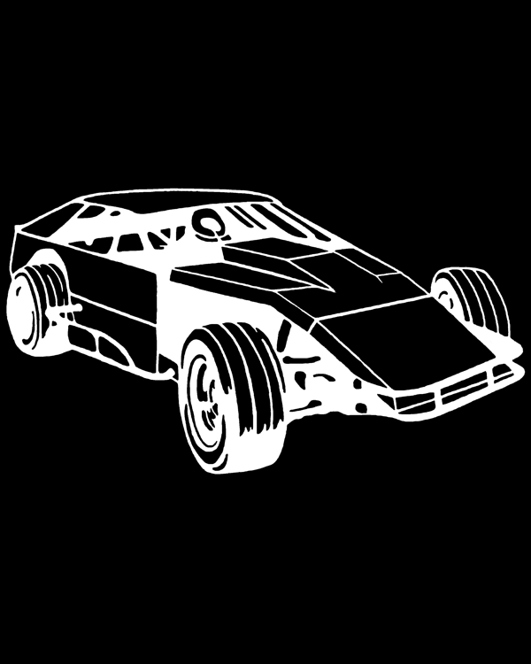 Modified Race Car Decal Style 1 – Race Track Wholesale