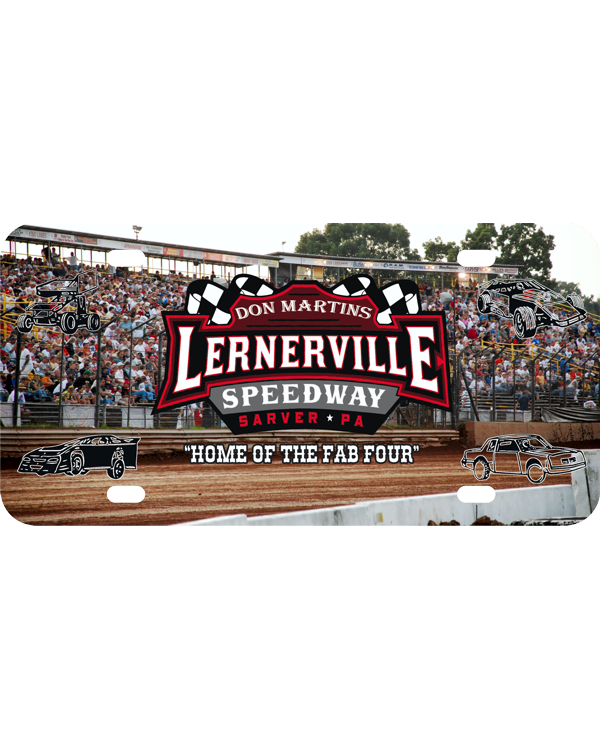 Full Color Plastic License Plate – Race Track Wholesale