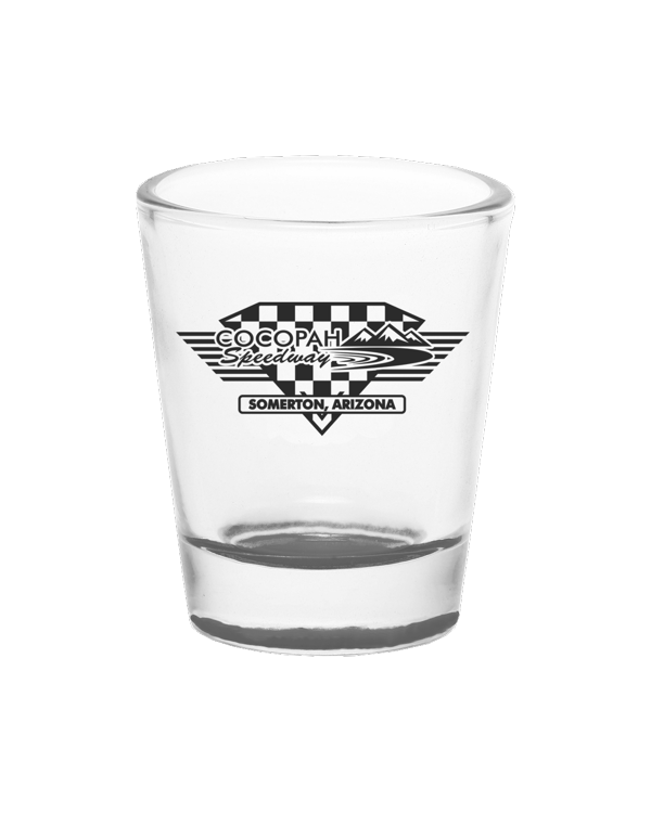 Shot Glass w/ Color Accent – Race Track Wholesale