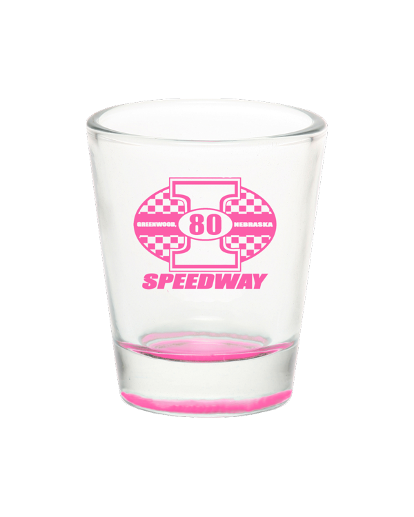 Shot Glass w/ Color Accent – Race Track Wholesale