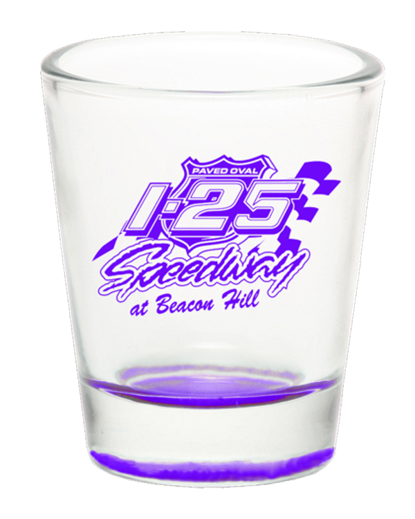 Shot Glass w/ Color Accent – Race Track Wholesale