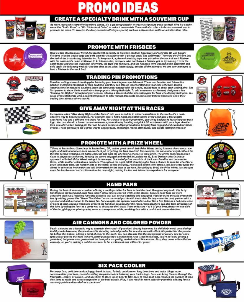 Promotional Ideas – Race Track Wholesale